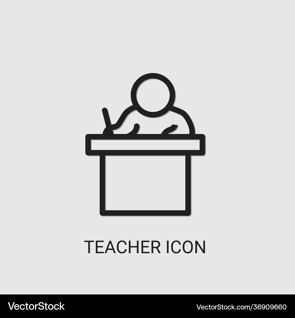 Lehrer Icon Lizenzfreies Vektorbild - VectorStock