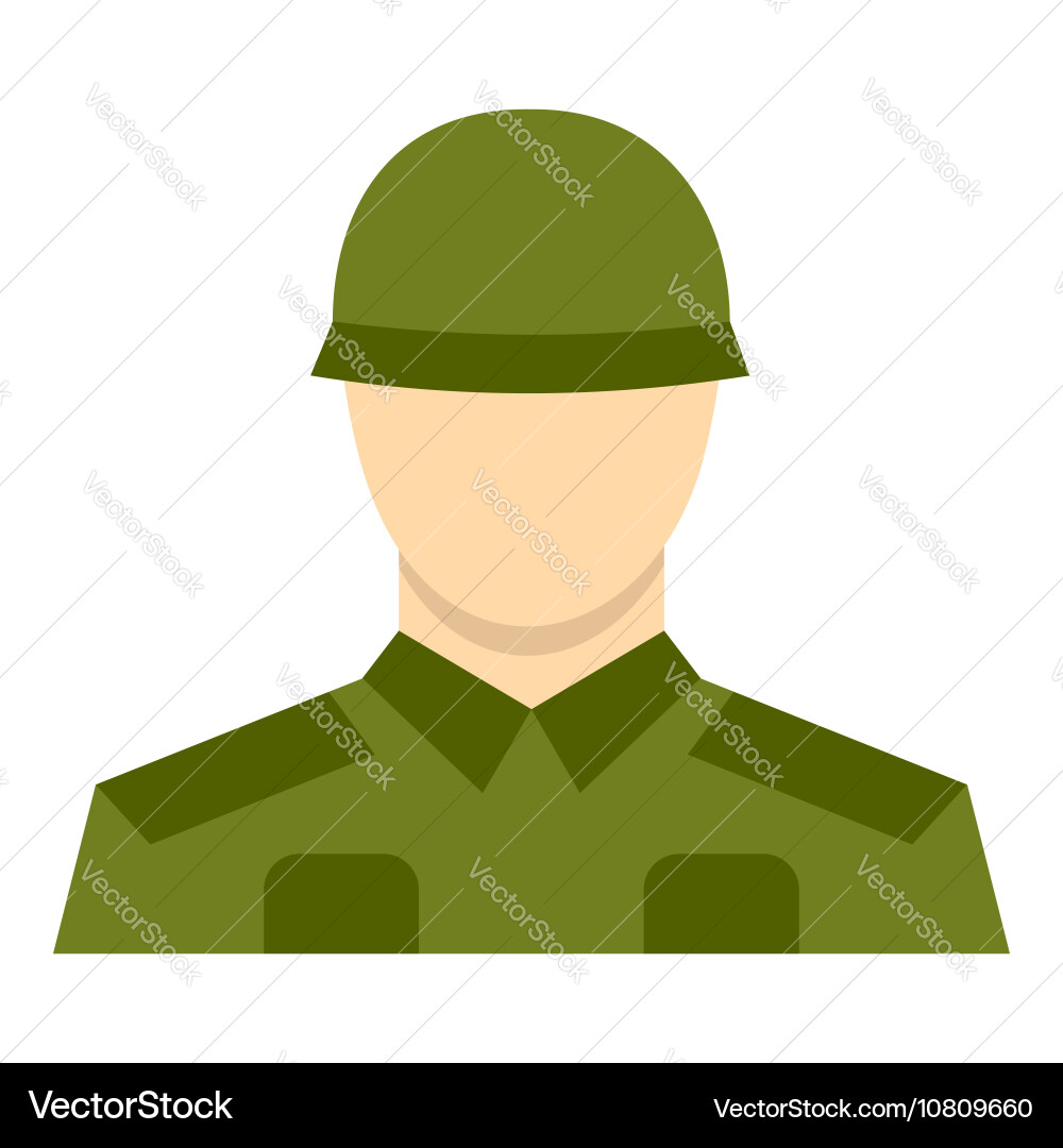 Military Soldier Icon Royalty Free Vector Image