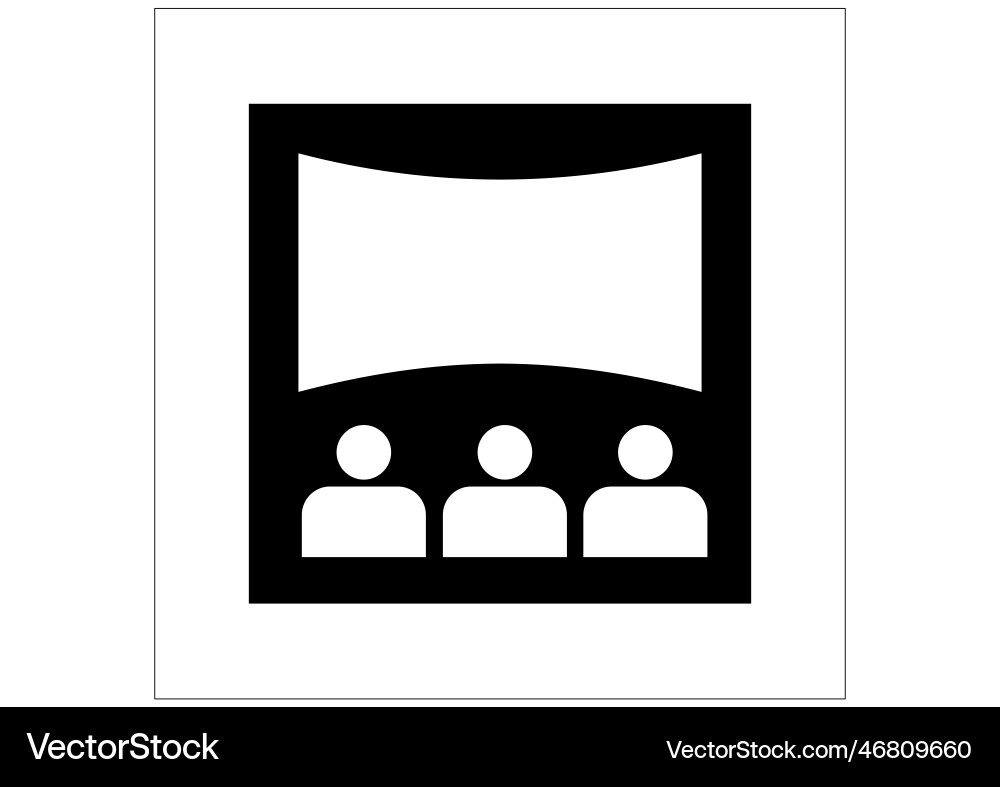 Movie theatre Royalty Free Vector Image - VectorStock