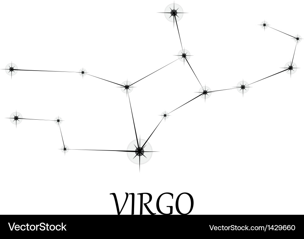 Virgo zodiac sign Royalty Free Vector Image - VectorStock