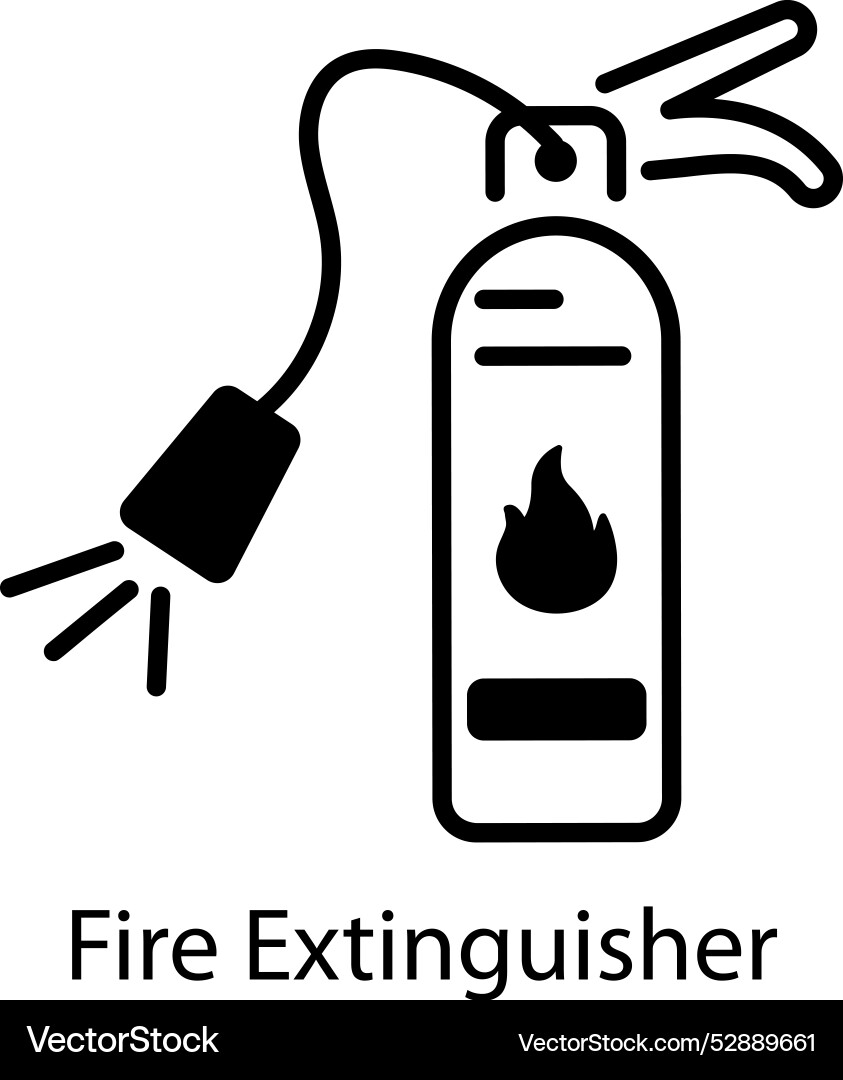 Fire extinguisher Royalty Free Vector Image - VectorStock