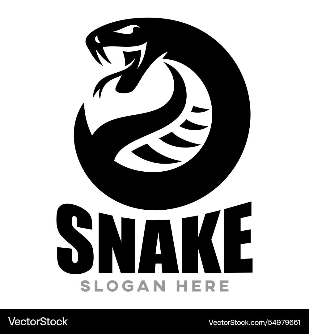Modern snake logo Royalty Free Vector Image - VectorStock