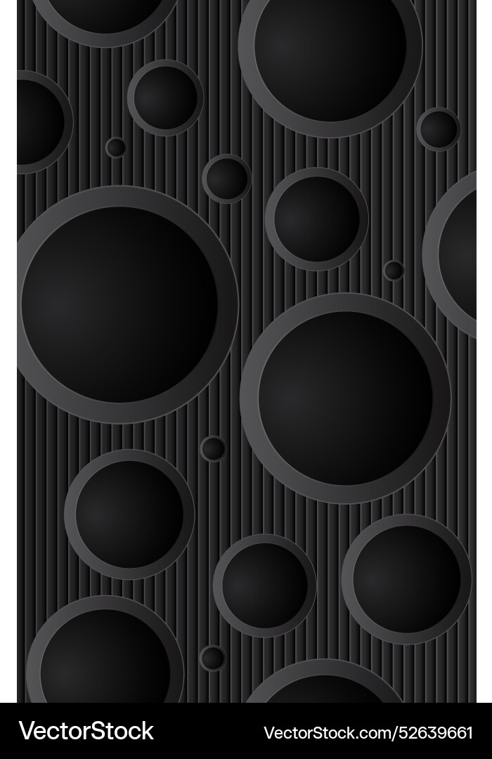 Perforated sheet of black metal Royalty Free Vector Image