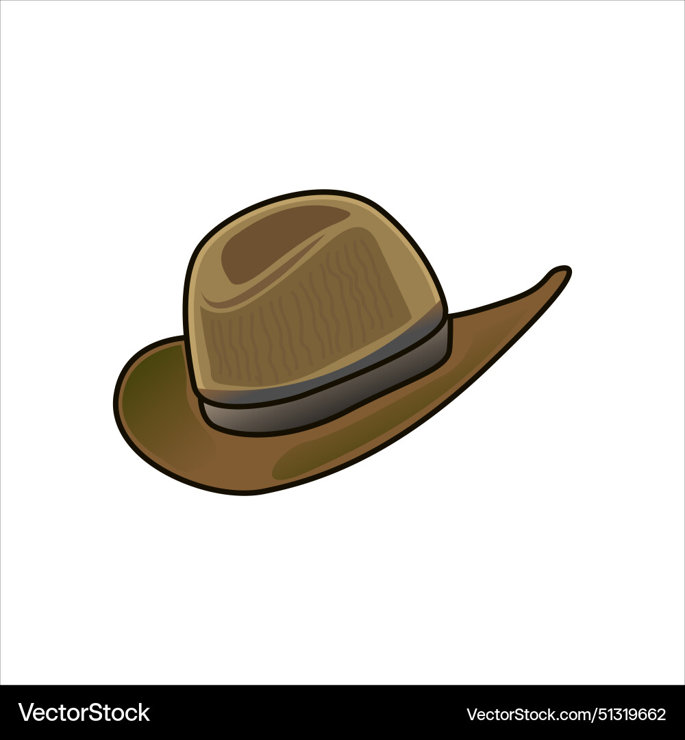 Fedora hat cap Royalty Free Vector Image - VectorStock