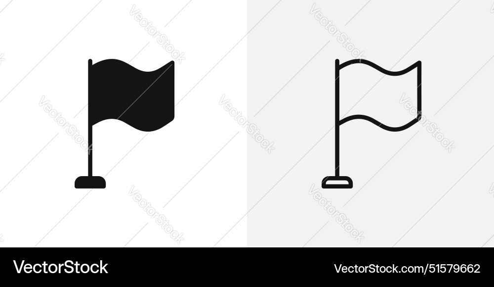 Flag icon set Royalty Free Vector Image - VectorStock