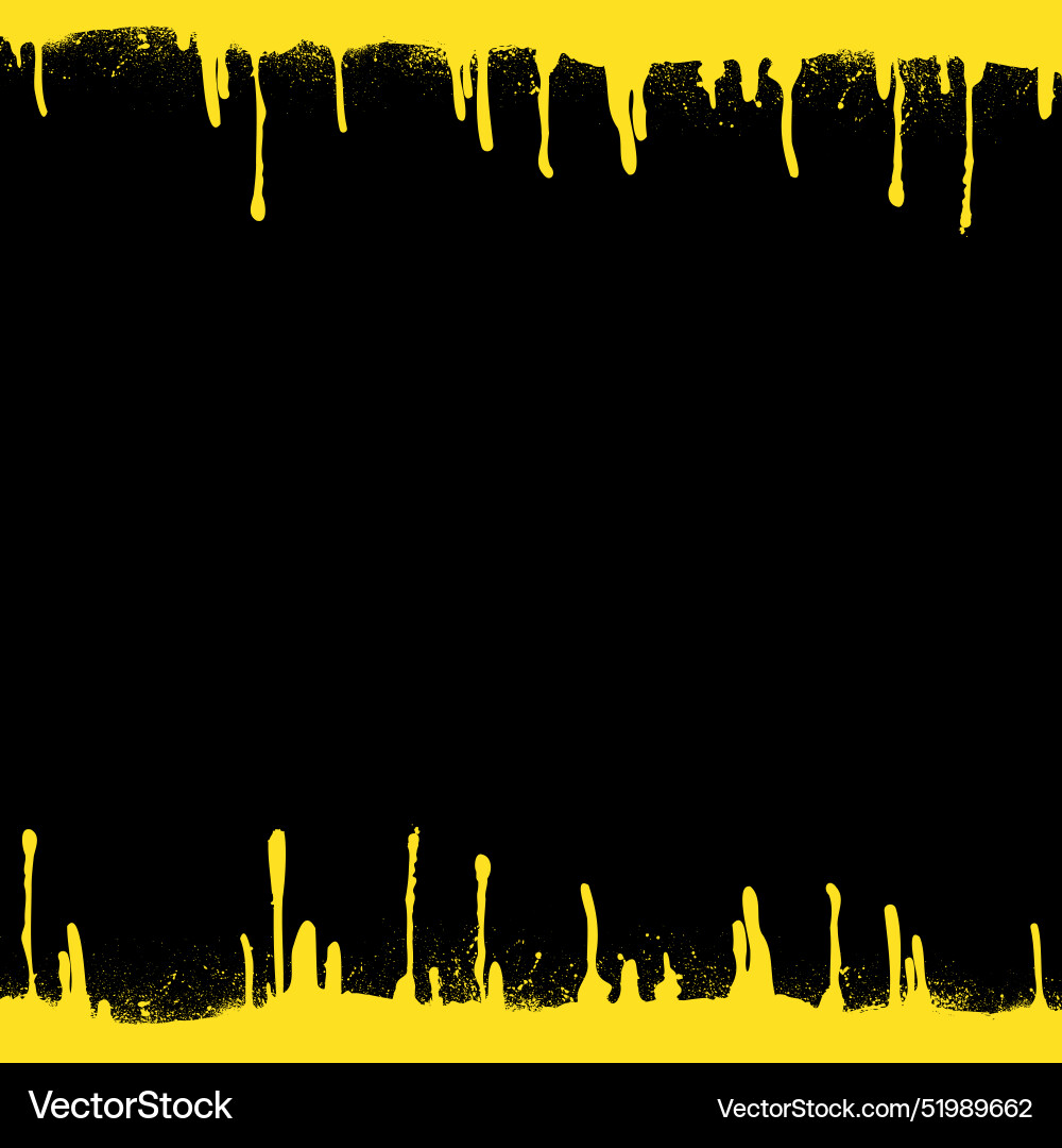 Ink blots yellow stains set Royalty Free Vector Image