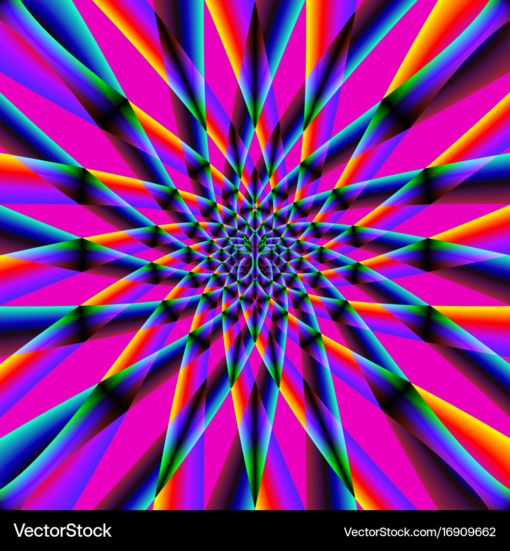 Iridescent psychedelic pattern Royalty Free Vector Image