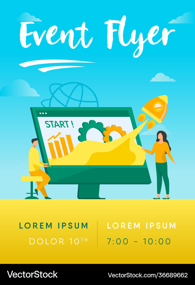 Team starting project Royalty Free Vector Image