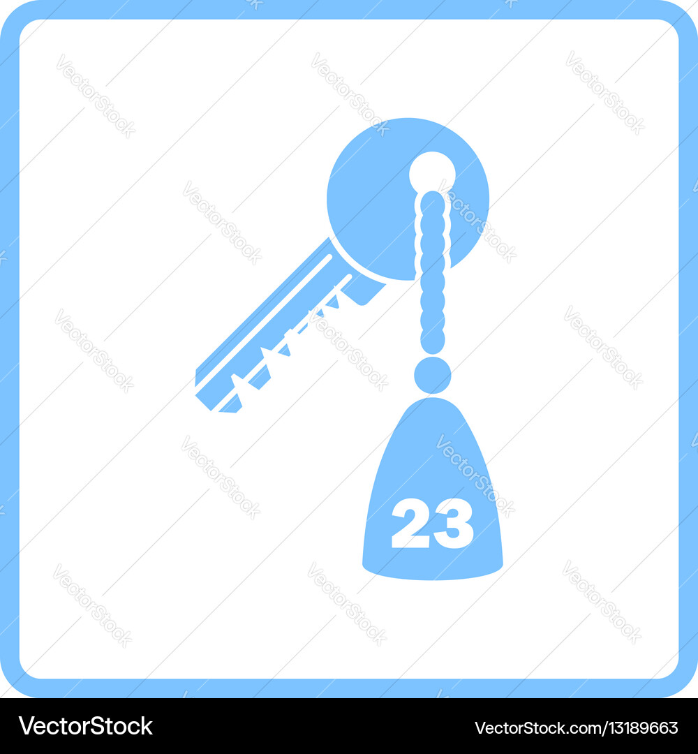 Hotel room key icon Royalty Free Vector Image - VectorStock