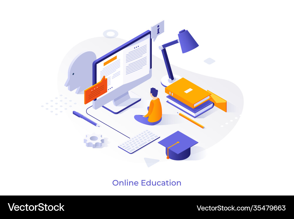 Isometric concept Royalty Free Vector Image - VectorStock