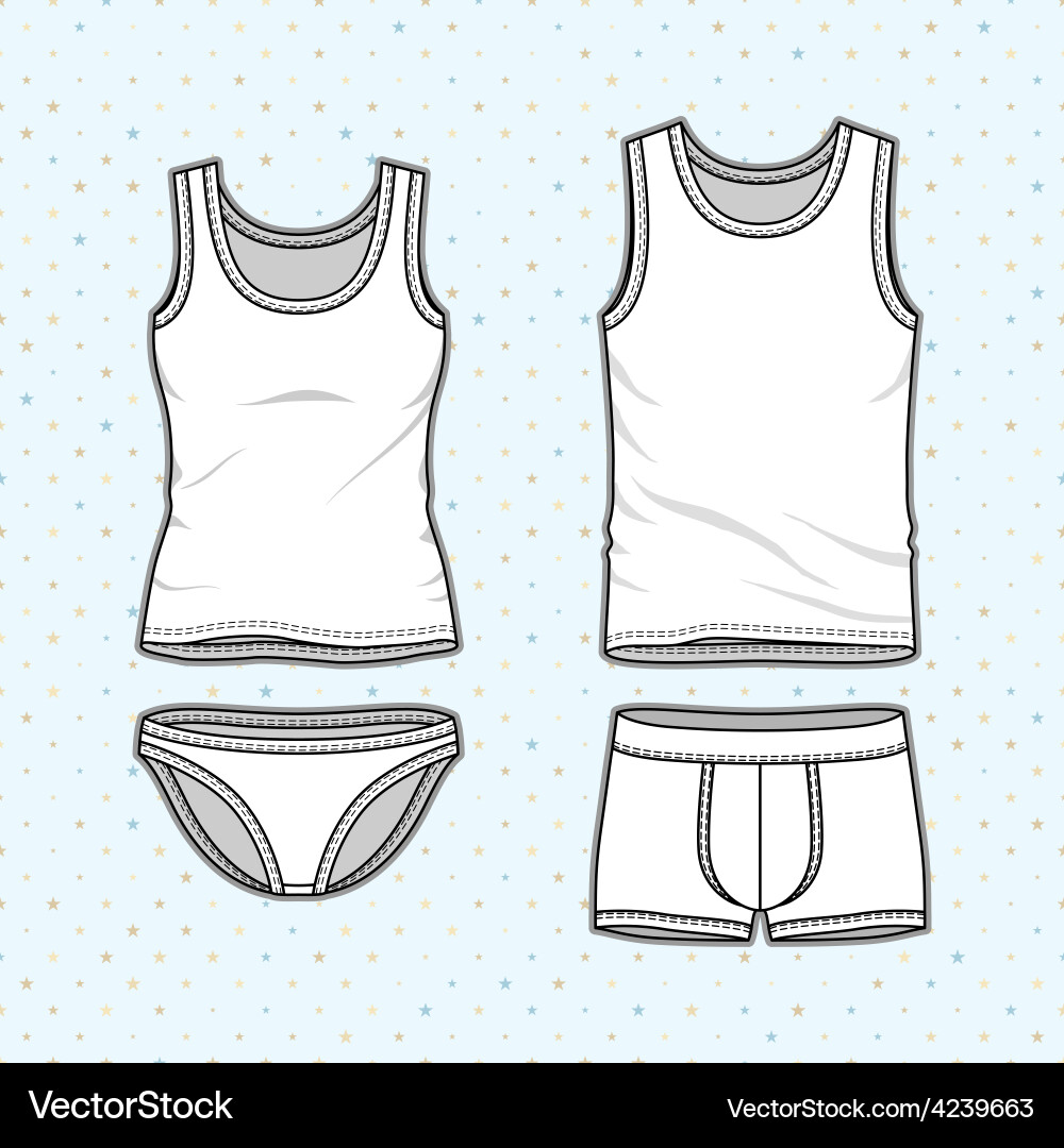 Underwear set Royalty Free Vector Image - VectorStock