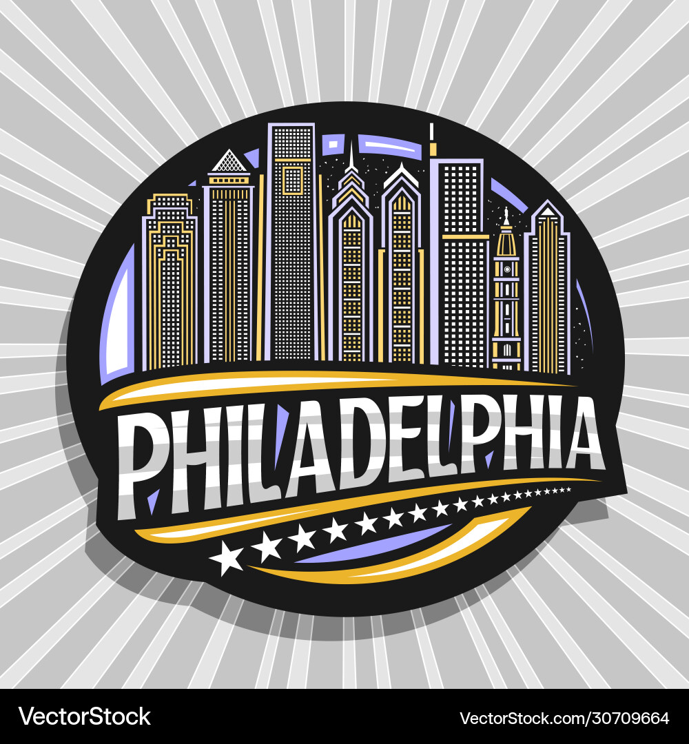 Logo for philadelphia Royalty Free Vector Image