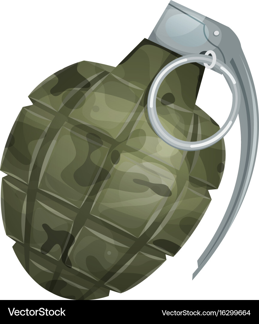 Military grenade Royalty Free Vector Image - VectorStock