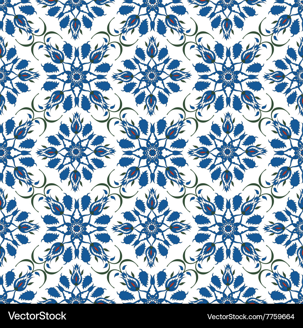 Ornamental pattern turkish seamless background Vector Image