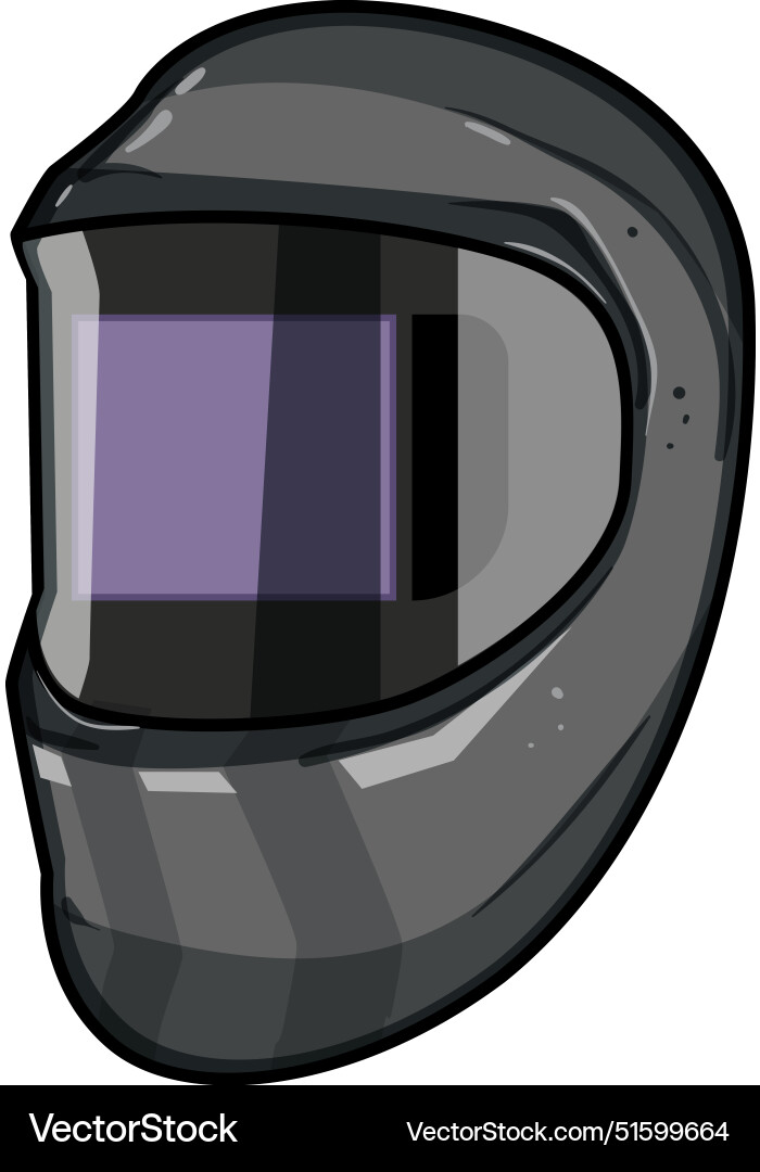 Work helmet welding cartoon Royalty Free Vector Image