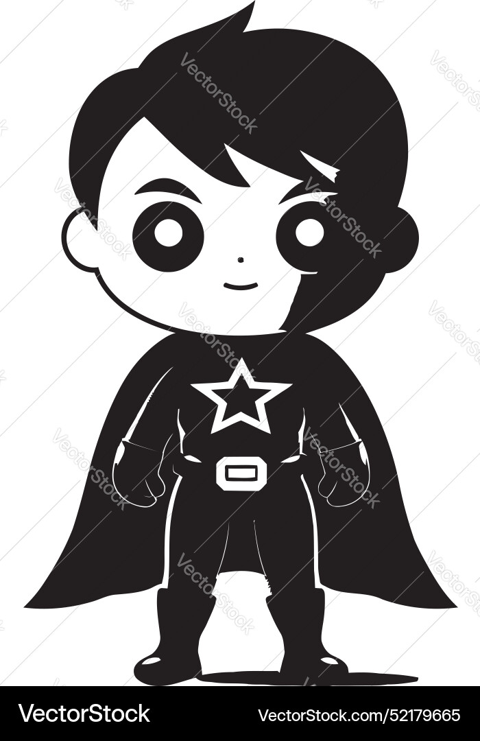Super sidekick adorable superhero logo dynamic Vector Image