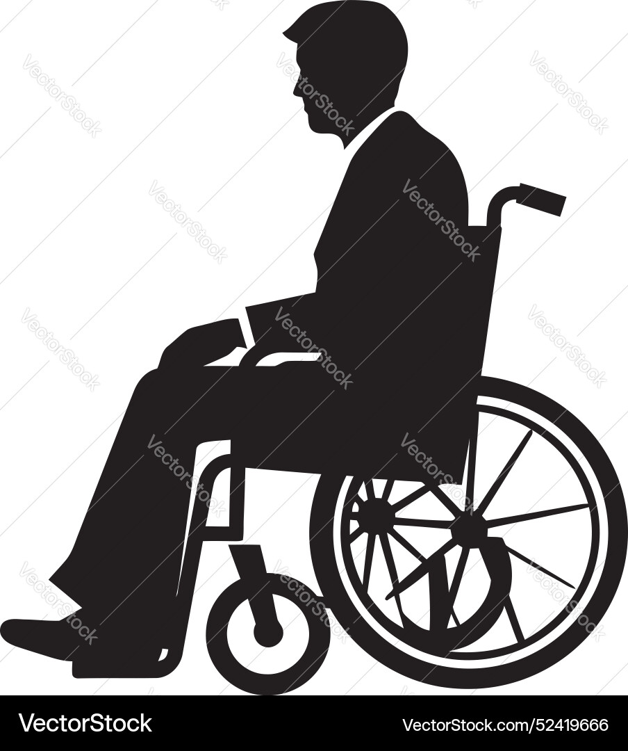 Equal independence disabled icon inclusive Vector Image