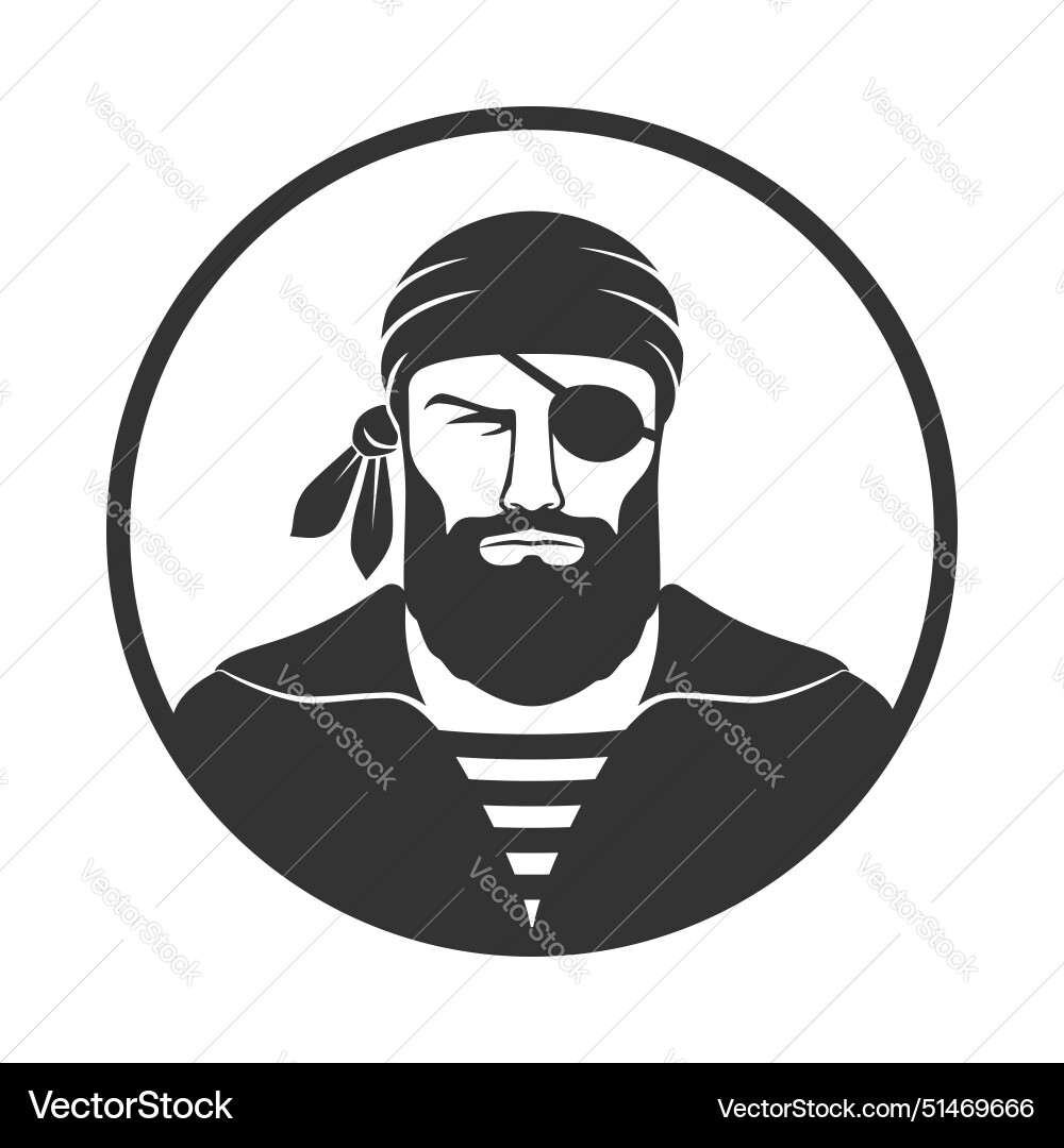 Pirate logo Royalty Free Vector Image - VectorStock