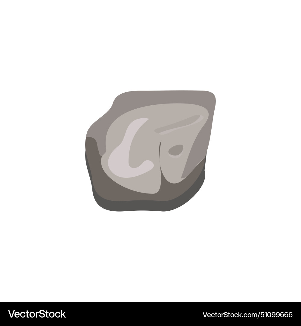 Shaded grey smooth stone Royalty Free Vector Image