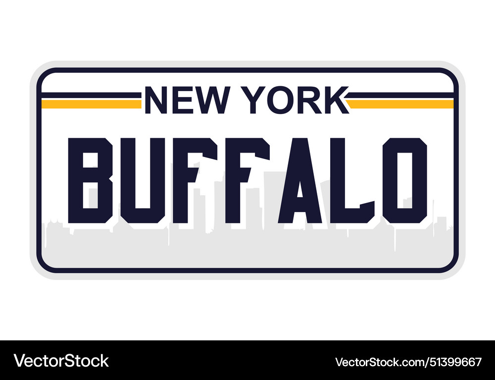 Buffalo new york with beautiful views Royalty Free Vector