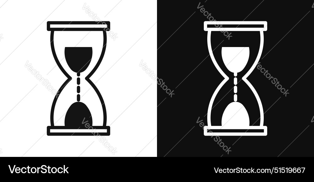 Hourglass end icon Royalty Free Vector Image - VectorStock