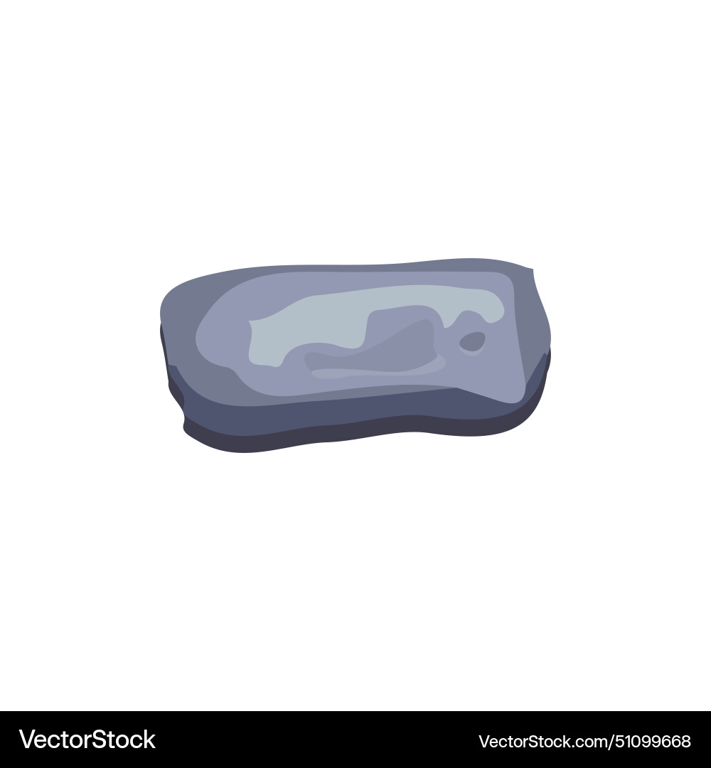 Elongated grey stone Royalty Free Vector Image