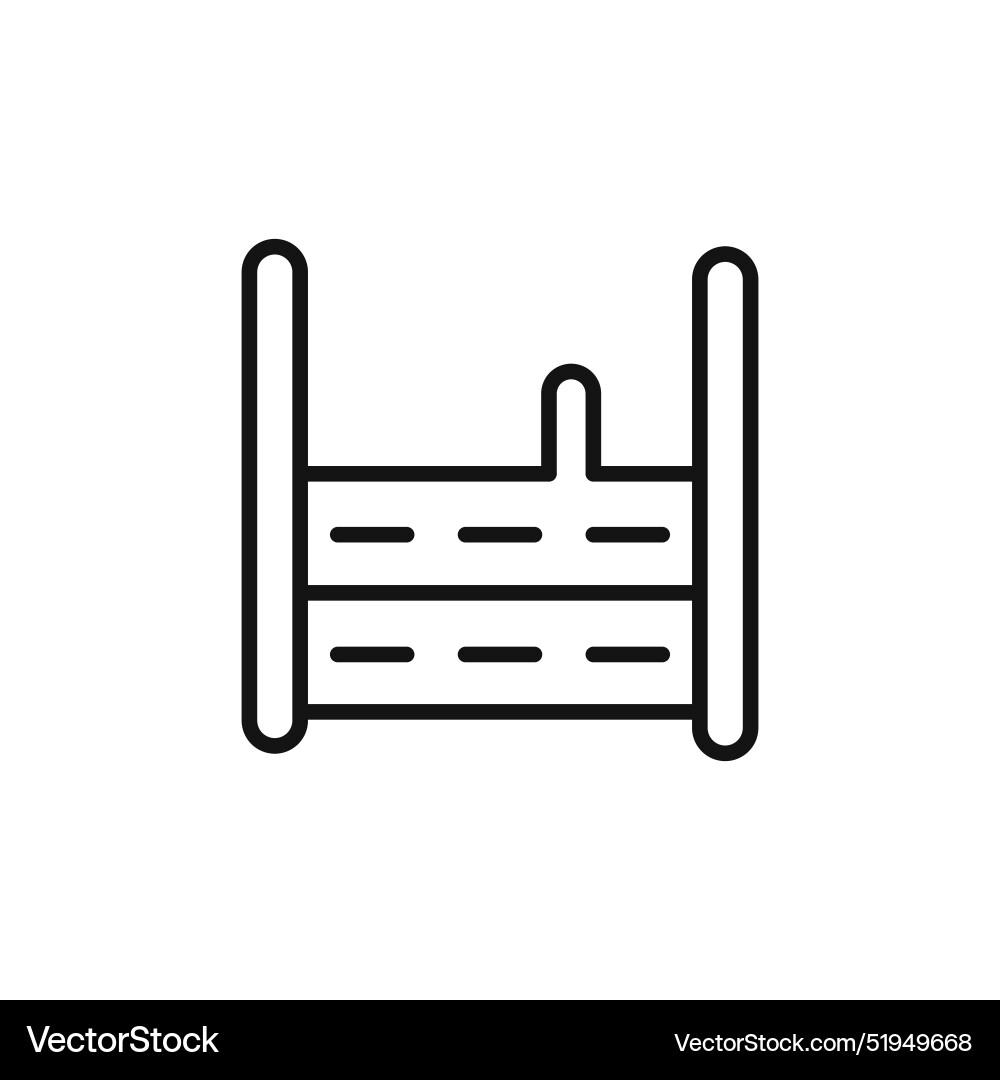 Moot hall logo sign outline Royalty Free Vector Image