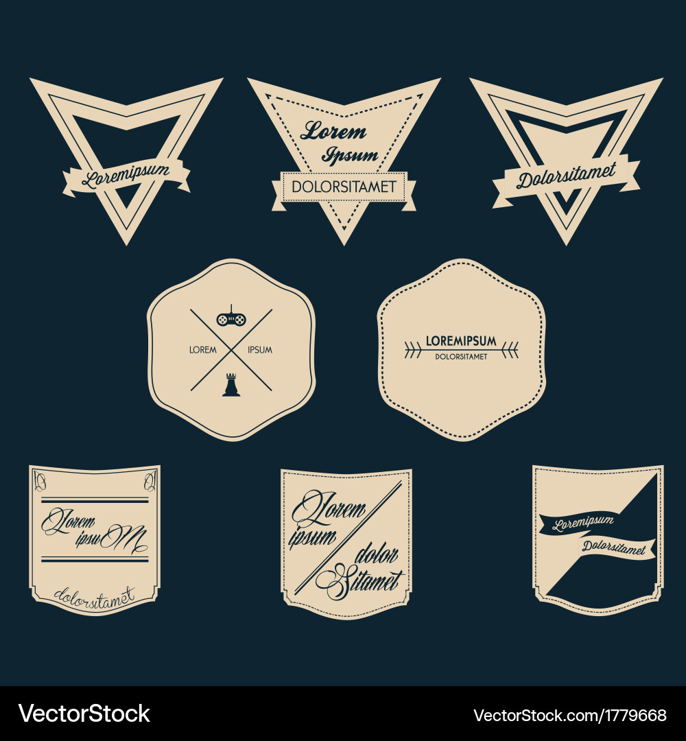 Retro Badge & Emblem Collection Royalty Free Vector
