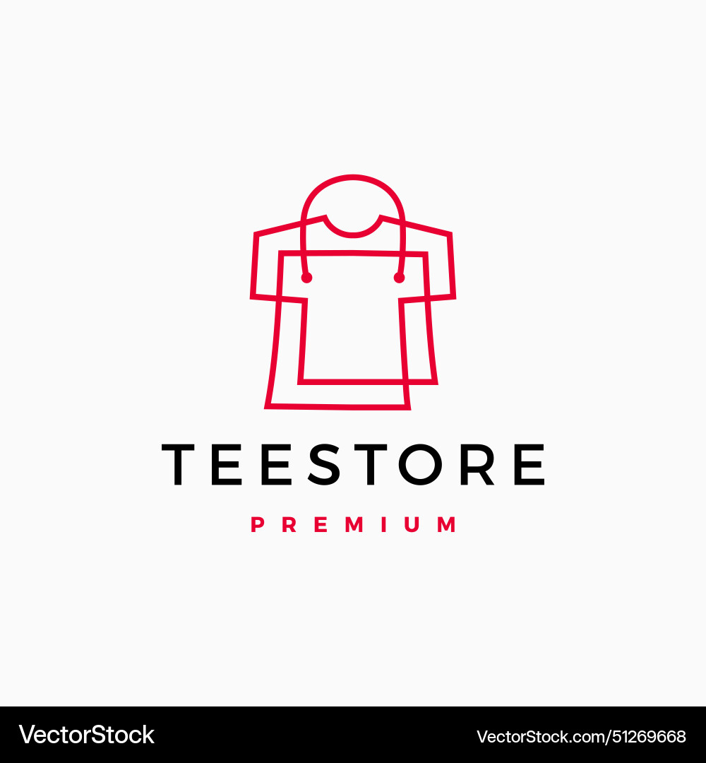 Tshirt tee apparel clothing logo icon Royalty Free Vector
