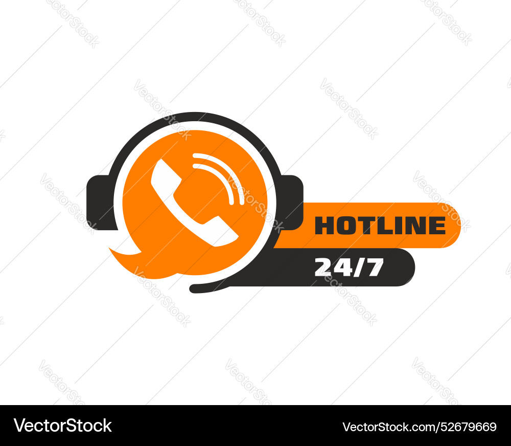 Call center help icon customer support service Vector Image