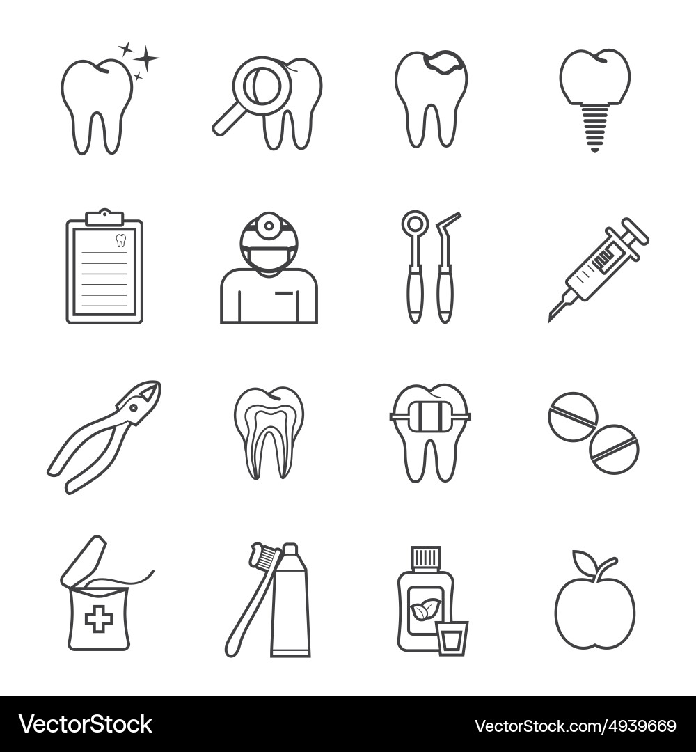 Dentist icon Royalty Free Vector Image - VectorStock