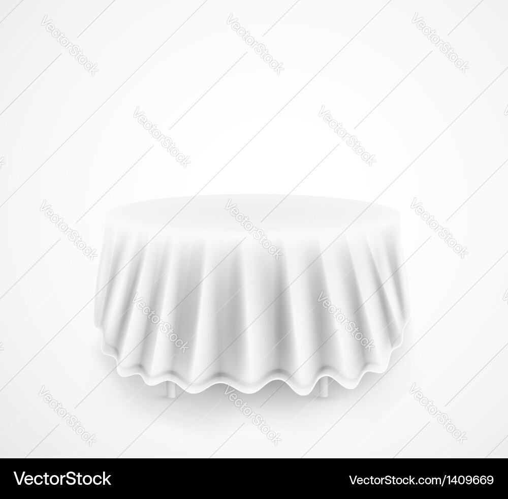 Round table Royalty Free Vector Image - VectorStock