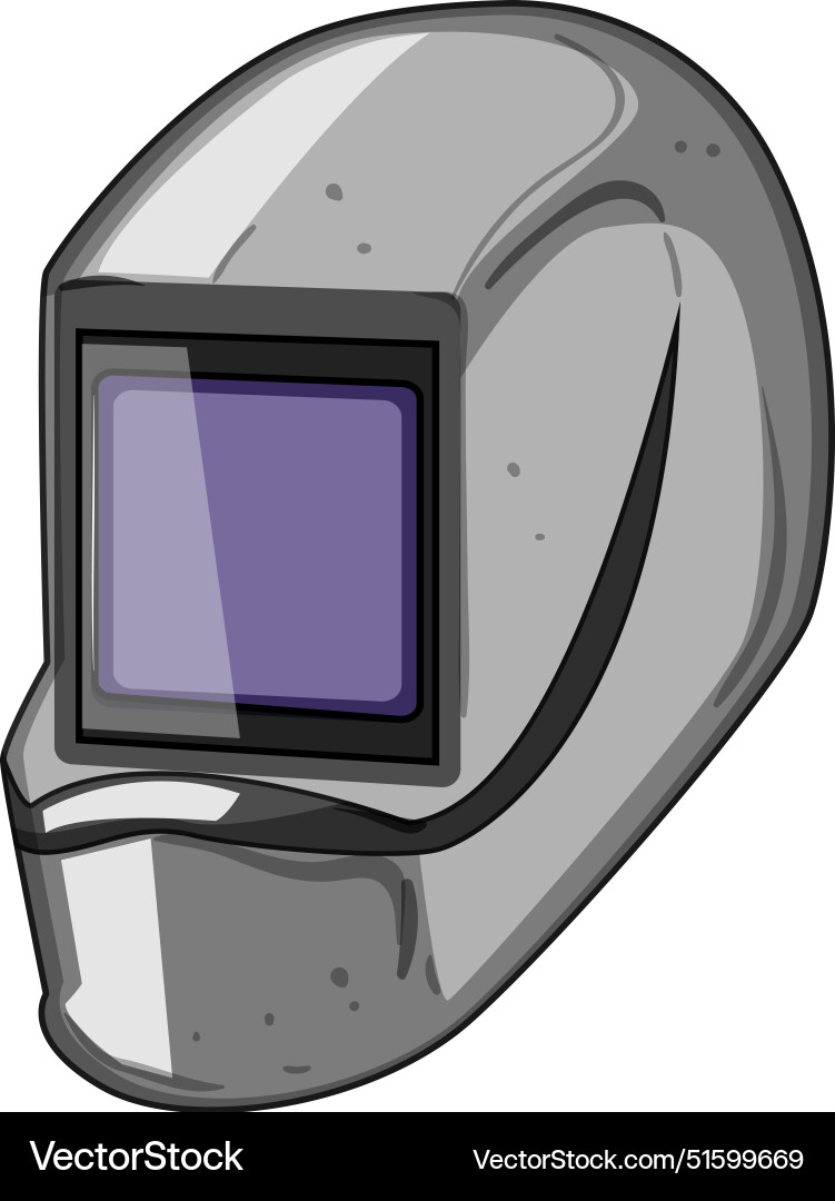 Worker helmet welding cartoon Royalty Free Vector Image