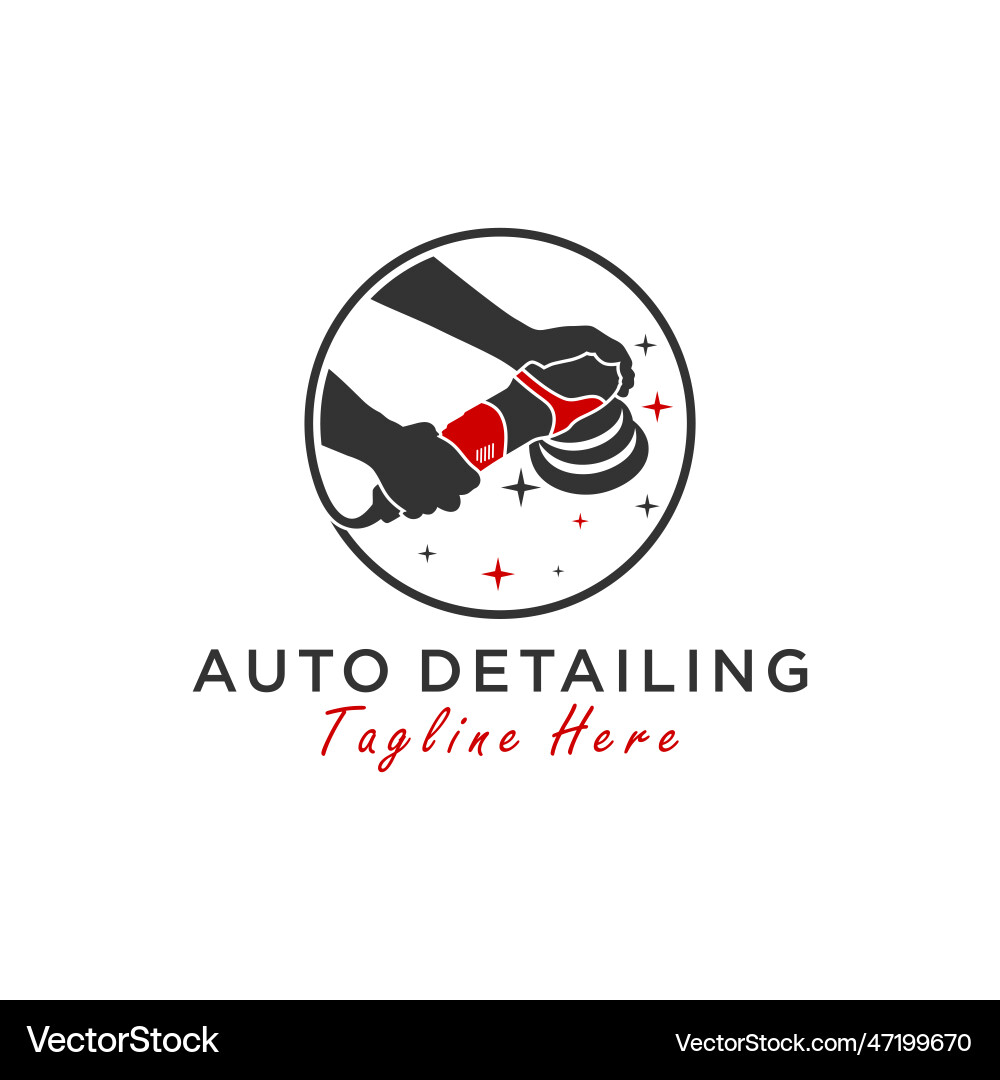 Auto detailing logo Royalty Free Vector Image - VectorStock