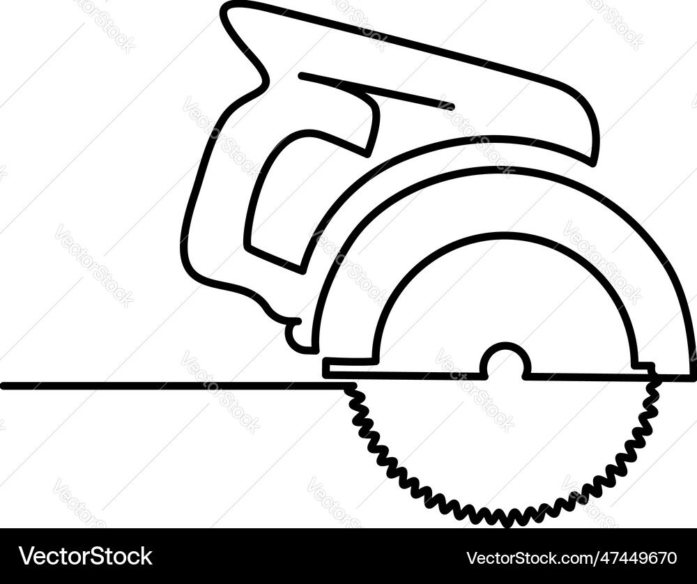 Continuous Line Saw Vector Images (over 140)