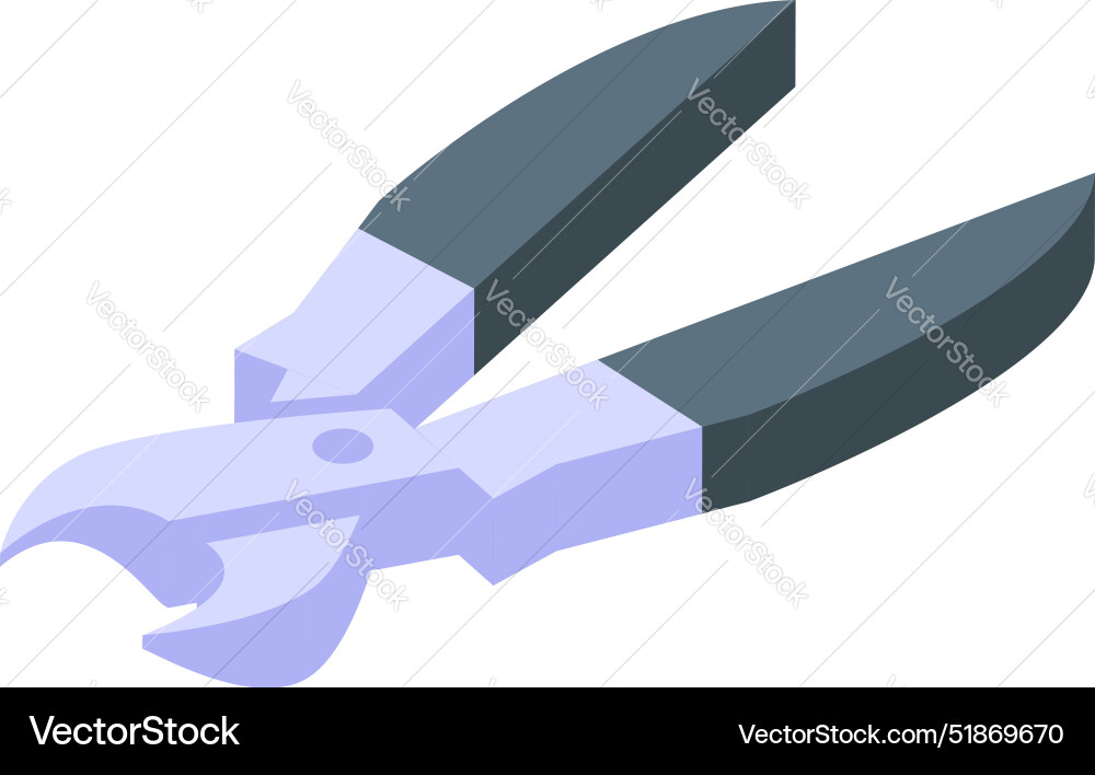 Pet nail clipper lying open showing blades Vector Image