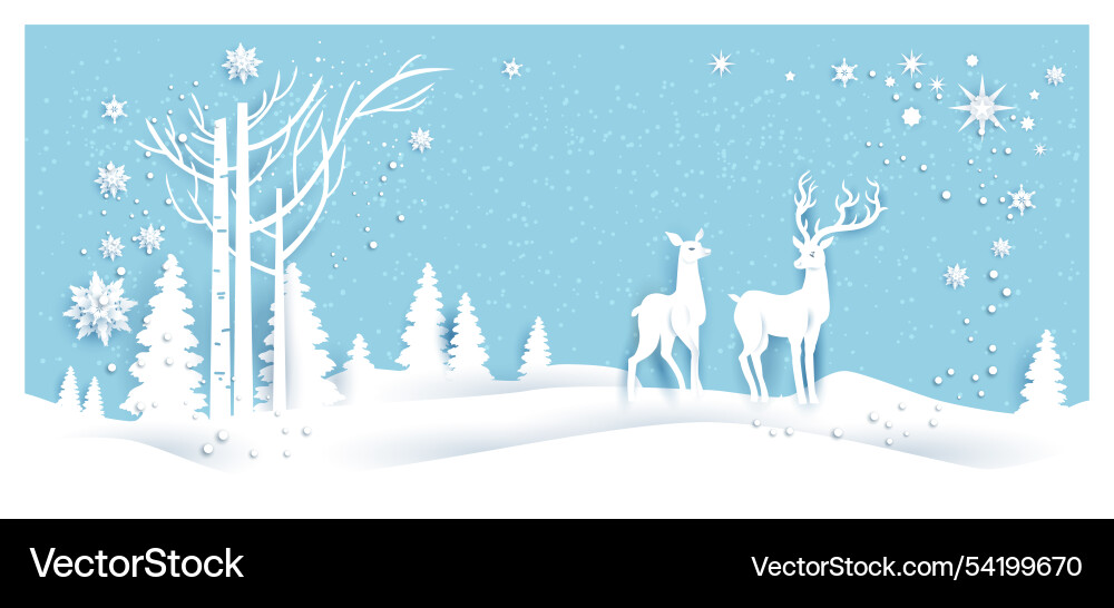 Winter snowy background Royalty Free Vector Image
