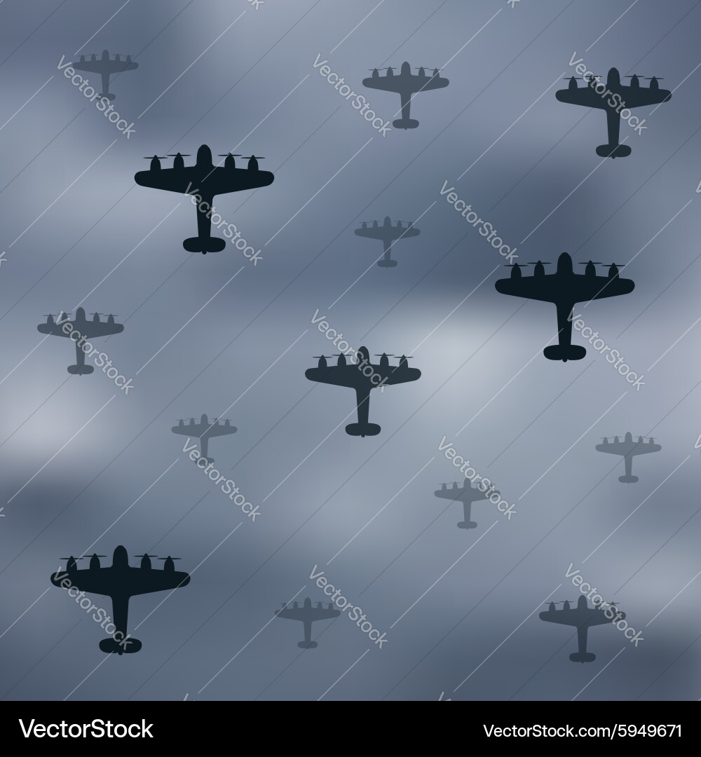 Bomber planes Royalty Free Vector Image - VectorStock