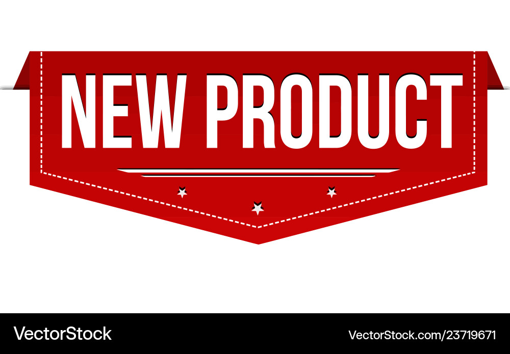 New product banner design Royalty Free Vector Image