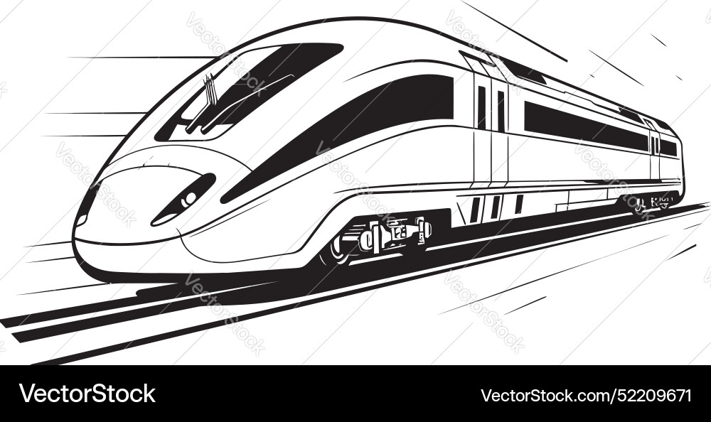 Sonic speedster icon design of bullet train Vector Image