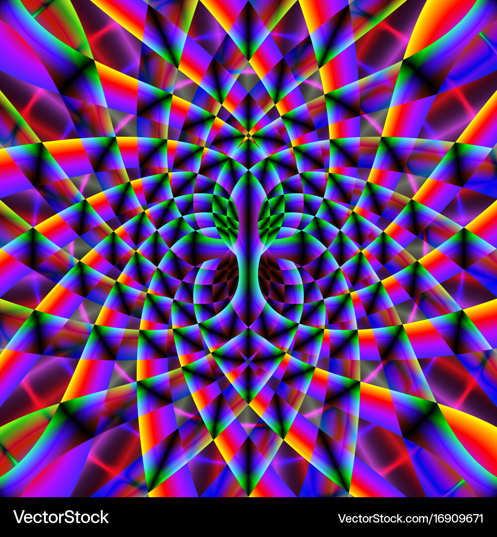 Unknown vivid intersecting shapes Royalty Free Vector Image