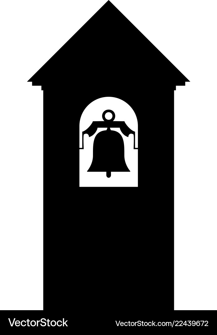 Bell tower Royalty Free Vector Image - VectorStock