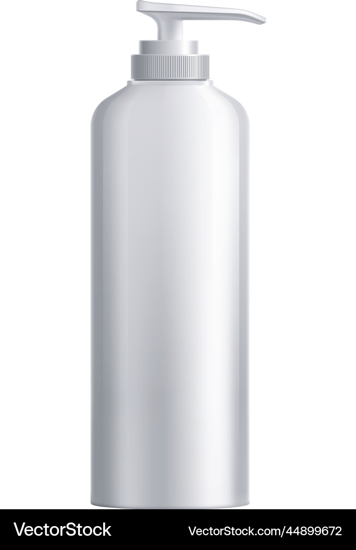 Realistic shampoo bottle Royalty Free Vector Image