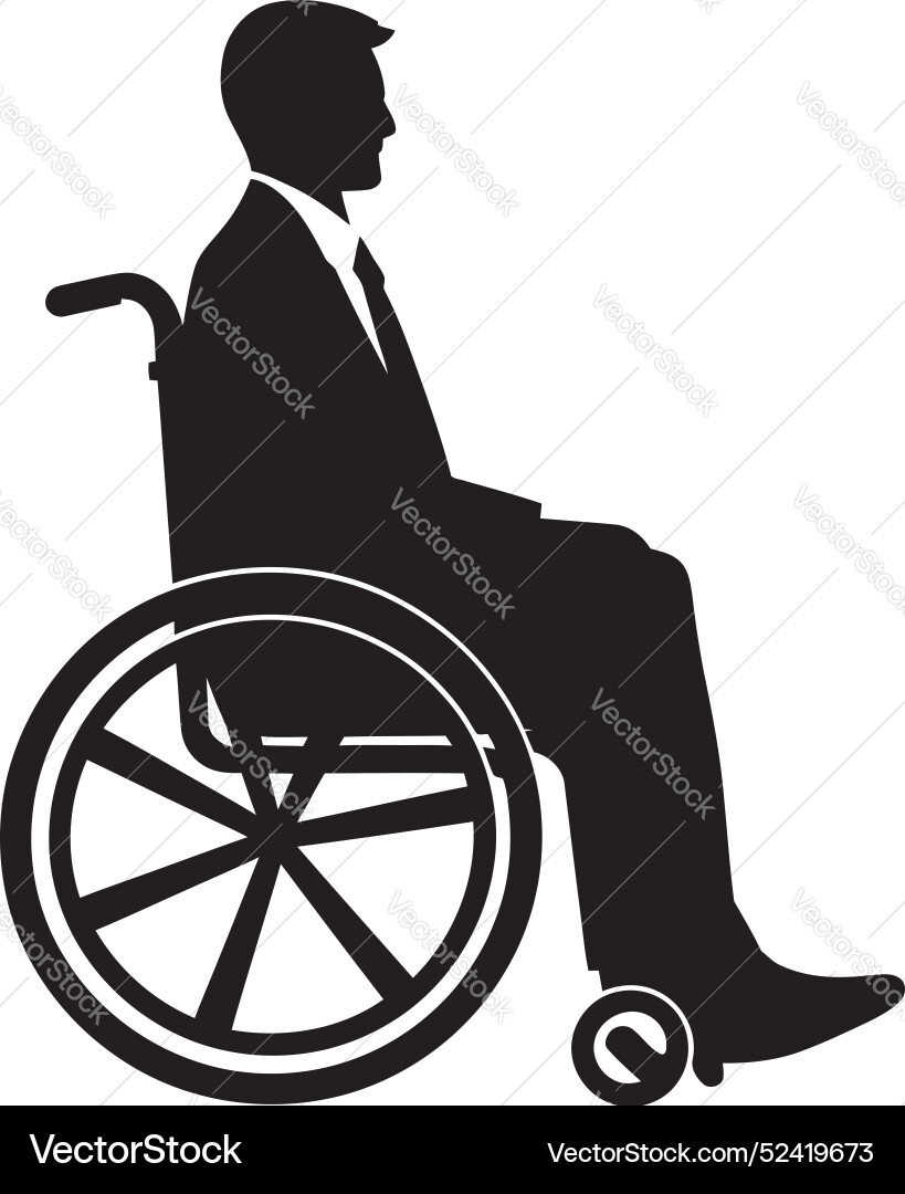 Accessible independence disabled logo equal Vector Image