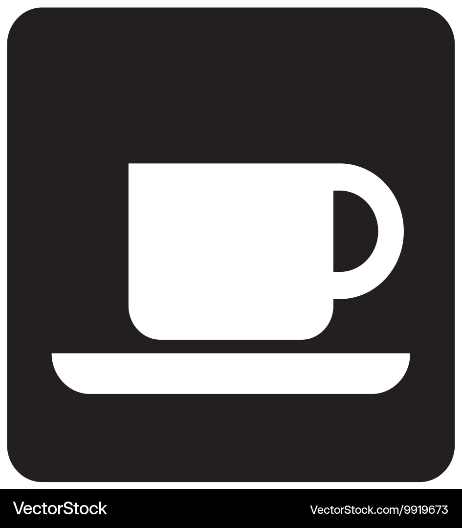 Coffee shop sign Royalty Free Vector Image - VectorStock