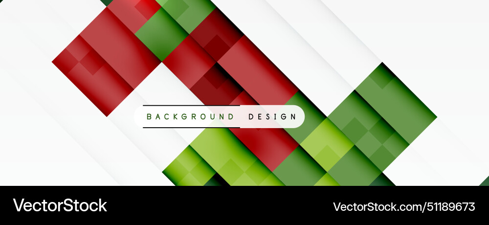Geometric textile design in red and green Vector Image