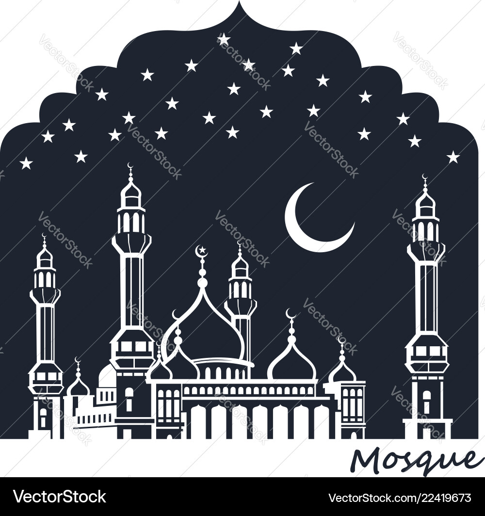 Mosque Royalty Free Vector Image - VectorStock