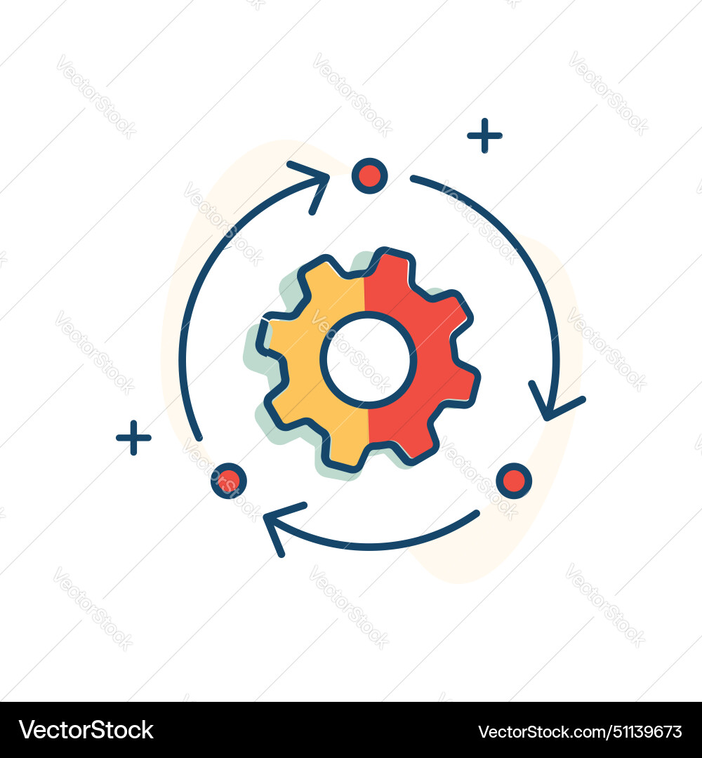 Predictive maintenance icon design Royalty Free Vector Image