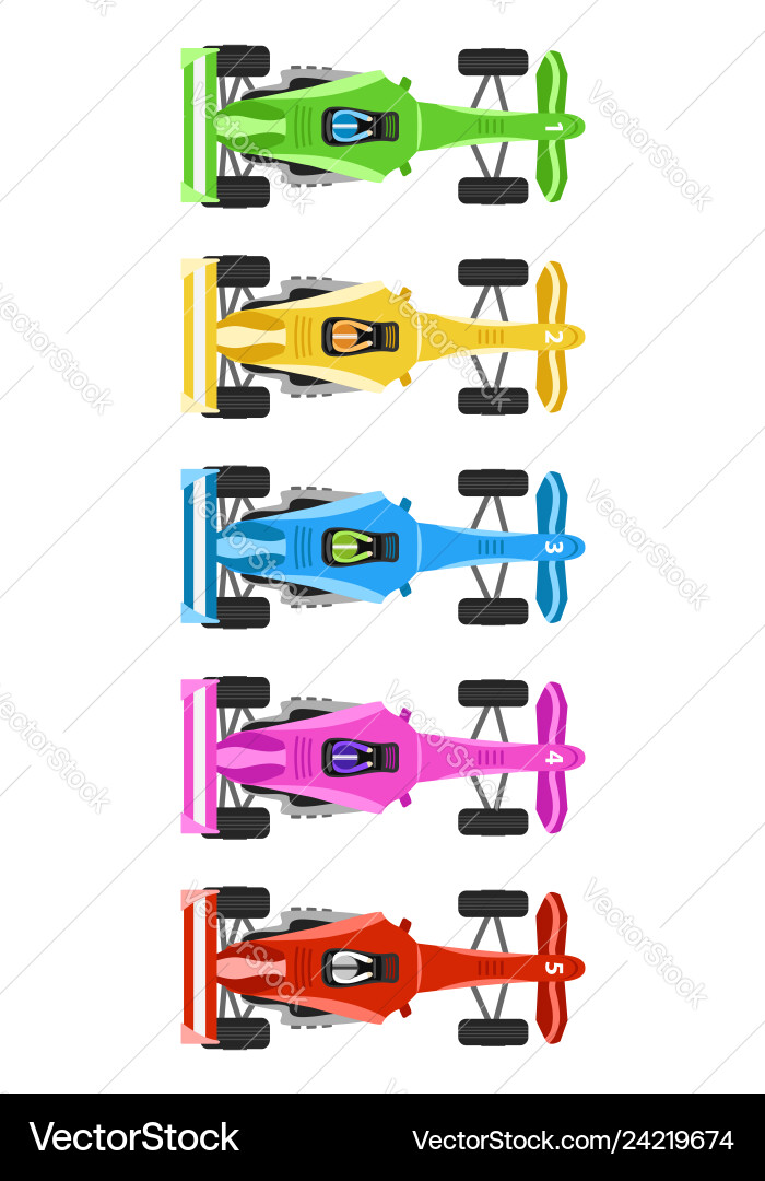 Race cars Royalty Free Vector Image - VectorStock