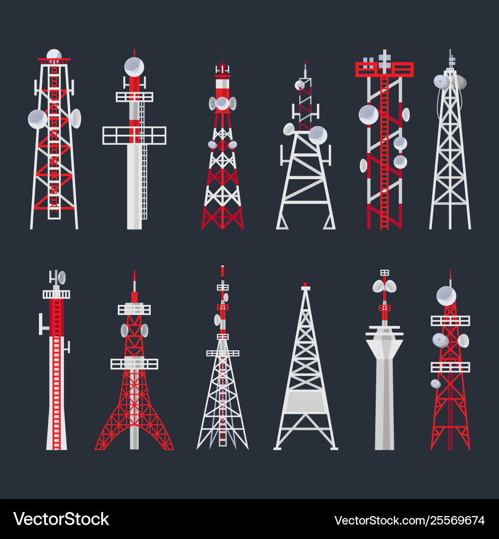 Cell Tower Cartoon Vector Images (over 390)
